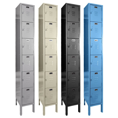 Six Tier Metal Box Locker | SchoolLockers.com